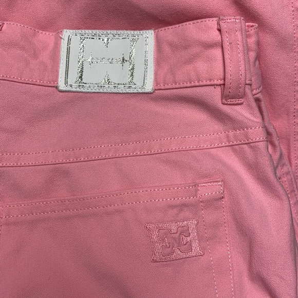 Escada | Jeans | Escada Beautiful Pink Logo Cotton Stretch Jeans Made ...